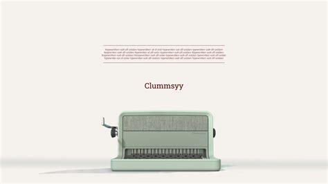 Clummsyy A Broken Typewriter Connecting People On Behance