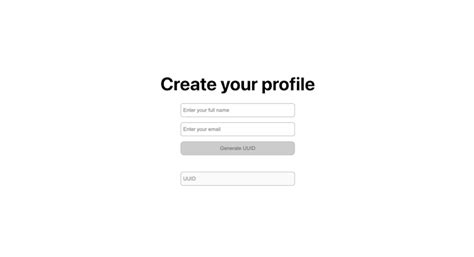 Generating And Using Uuids In React