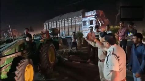 Mp Over 30 Passengers Injured After Bus Overturns On National Highway