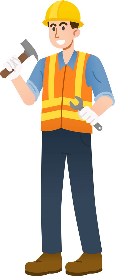 Industrial Construction Worker Labor Character 21360184 Png
