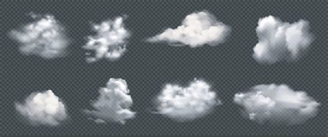 Set Of Realistic Clouds Vector 2243596 Vector Art At Vecteezy