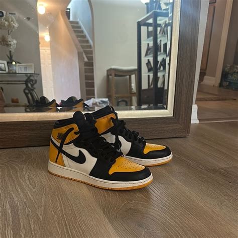 Nike Shoes Nike Black And Yellow Hightop Sneakers Poshmark