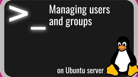 Linux Managing Users And Groups Youtube
