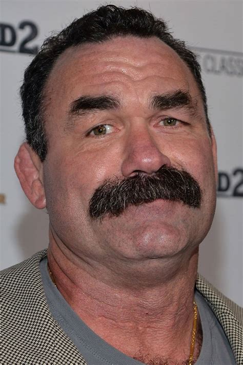 Download Don Frye Against White Background With Text Wallpaper