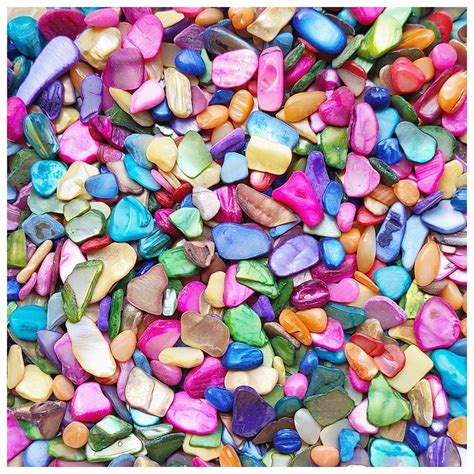 Badu Bg Мозаечни плочки във формата на черупка Творчески мозаечни камъни 25 цвята по избор