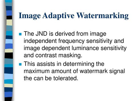 Ppt Review Of Spread Spectrum Image Watermarking Powerpoint Presentation Id252341