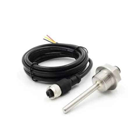 Threaded 1 Wire Ds18b20 Temperature Sensor With Disconnect Cable
