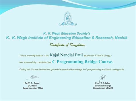 Kajal Patil On Linkedin Continuouslearning Cprogramming Mca