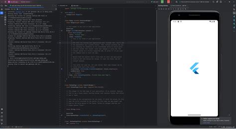 在AndroidStudio创建Flutter项目并运行到模拟器
