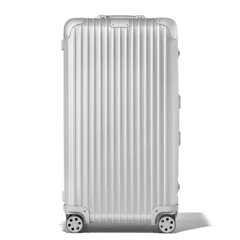 Original Trunk Plus Großer Alukoffer Silber Rimowa