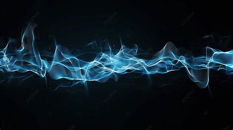 검정색 배경에 진동하는 음파가 있는 추상 연한 파란색 신호 효과 추상적인 구멍 물 배경 일러스트 및 사진 무료 다운로드 Pngtree