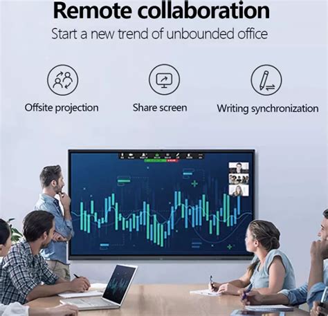 회의실 대형 터치 스크린 Tv 86 인치 인터랙티브 스크린 Pc 화이트 보드 스마트 보드