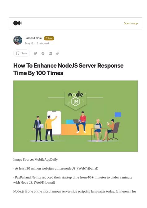 Ppt How To Enhance Nodejs Server Response Time By 100 Times