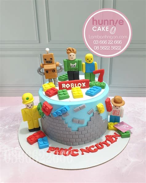 Bánh Sinh Nhật Roblox đẹp Dành Tặng Bé Trai ấn Tượng 10799 Bánh Fondant