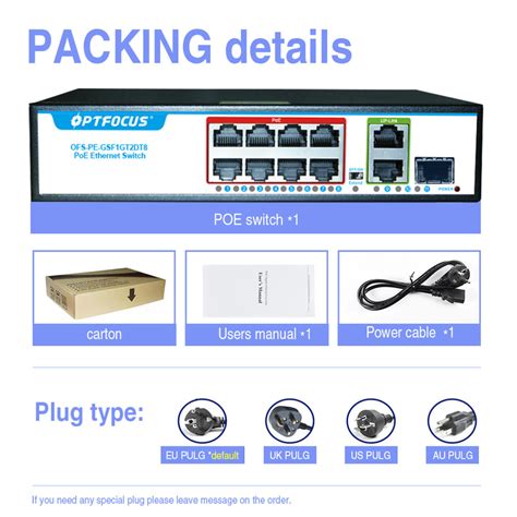 Nm Managed Power Over Ethernet POE KM Single Mode Fiber Switch Port Poe Gigabit Switch