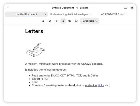 Letters Word Processor Letters Is A Modern Minimalist Word Processor