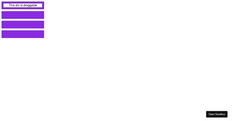 Draggable Codesandbox
