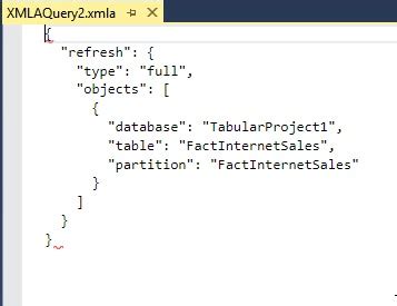 Cube SSAS Tabular Model Partition Refresh And Schedule Stack Overflow