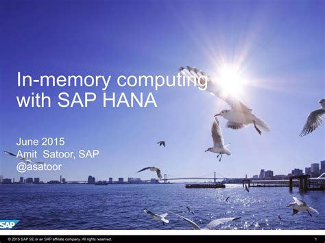 imcsummit 2015 day 1 it business track in memory computing with sap