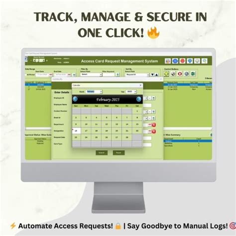 Access Card Request Management System V10 Next Gen Templates