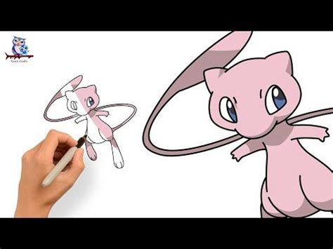 How To Draw Pokémon Mew Easy Art Tutorial Pokemon mew Pokemon drawings Simple art