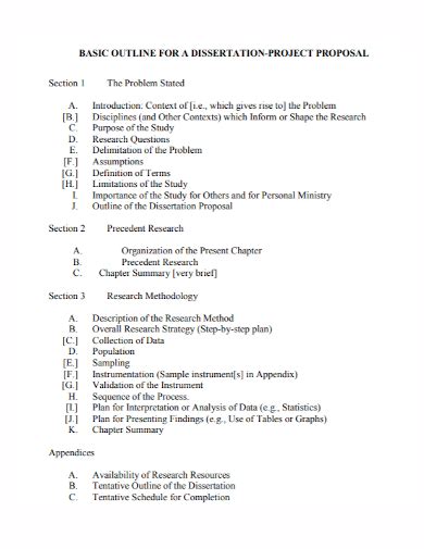 Free 10 Dissertation Project Proposal Samples In Pdf Doc