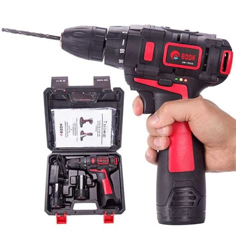 ელექტრო სახრახნისი 2 ბატარიით 12v Edon 1006s Gebi