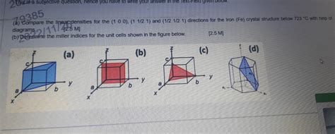 Solved A Compare The Linear Densities For The