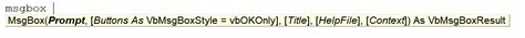 VBA MsgBox Yes No Options Wellsr Com
