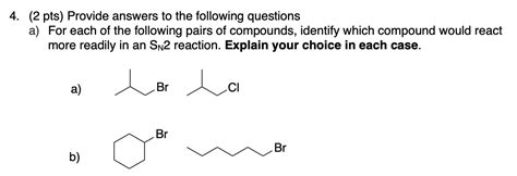 Solved 4 2 Pts Provide Answers To The Following Questions