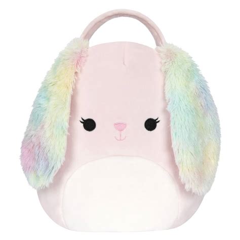 Panier En Peluche Squishmallow Bop Le Lapin De Pâques Rose 10 Po