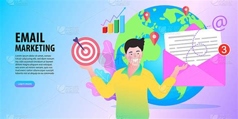 电子邮件营销的概念。时事通讯。邮件通知。社交网络。商人矢量插图。