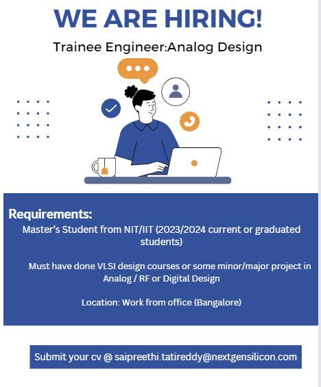 Sai Preethi Reddy On Linkedin Hiring Freshers Vlsi Analog