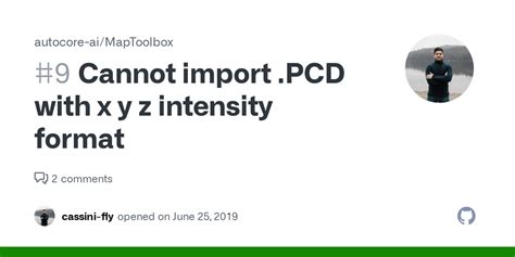 Cannot Import Pcd With X Y Z Intensity Format · Issue 9 · Autocore Ai