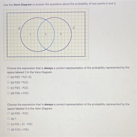 Solved Use The Venn Diagram To Answer The Questions About Chegg