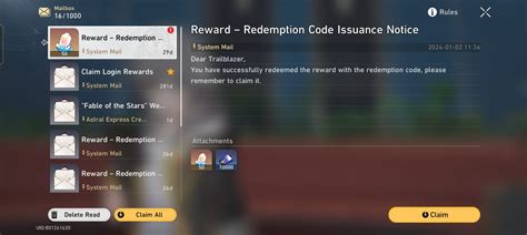 Kode Redeem Honkai Star Rail Hsr Terbaru 2 Januari 2024 Spin