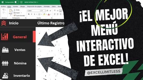 Crea y DESCARGA el mejor MENÚ INTERACTIVO de EXCEL REIVENTA tus