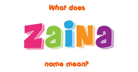zaina name meaning of zaina