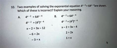 Exponential Equations Examples
