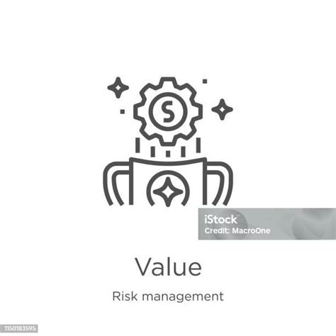 Value Icon Vector From Risk Management Collection Thin Line Value Outline Icon Vector
