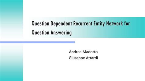 Memory Networks For Question Answering Ppt Download