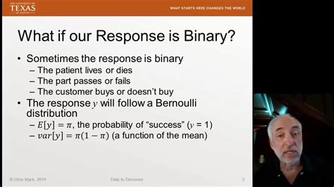 Lecture58 Data2decision Generalized Linear Modeling Youtube