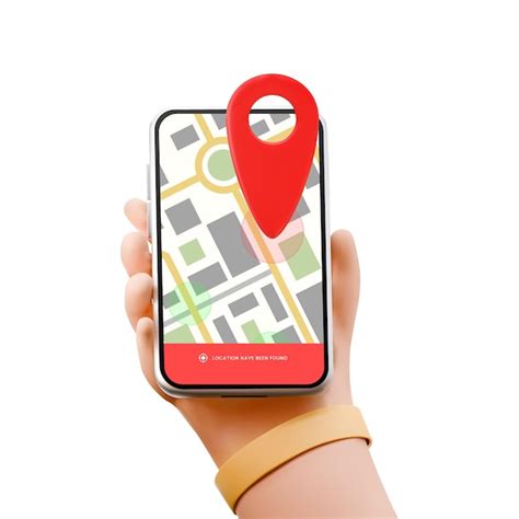 Premium Vector Digital Map Location Find Point Mark Track Gps System Cute Cartoon Hand Holden