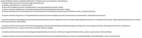 Error The Given Key Was Not Present In The Dictionary Studio Uipath Community Forum