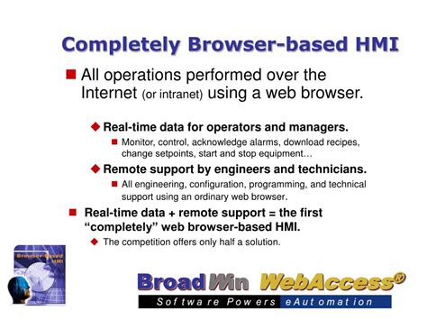 ppt webaccess hmi and scada software product overview powerpoint
