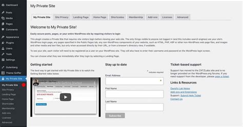 How to make a WordPress site private