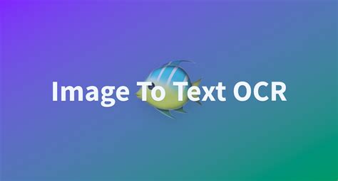 Image To Text Ocr A Hugging Face Space By Adityatomar07