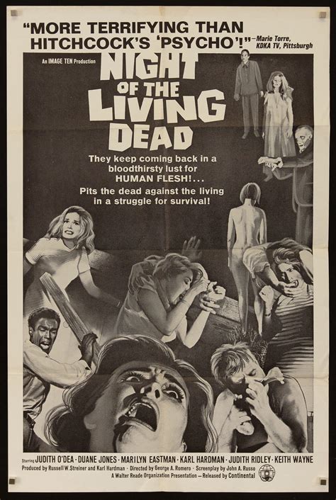 Night Of The Living Dead Movie Poster 1968 1 Sheet 27x41