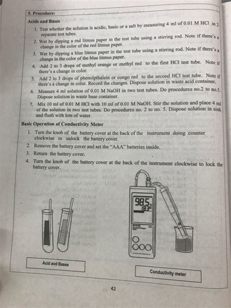 Solved Laboratory Experiment No Properties Of Electrol Chegg Com