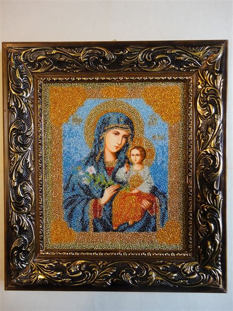 ІКОНИ З БІСЕРУ Ікона Божої Матері Неопалима Купина